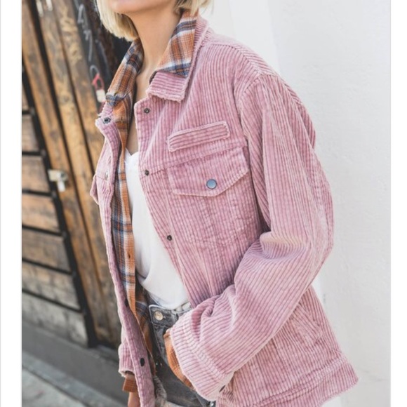 POL | Jackets & Coats | Blush Pink Corduroy Jacket | Poshmark